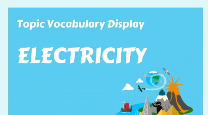 Electricity Vocabulary Display Pack | Vocabulary Ninja