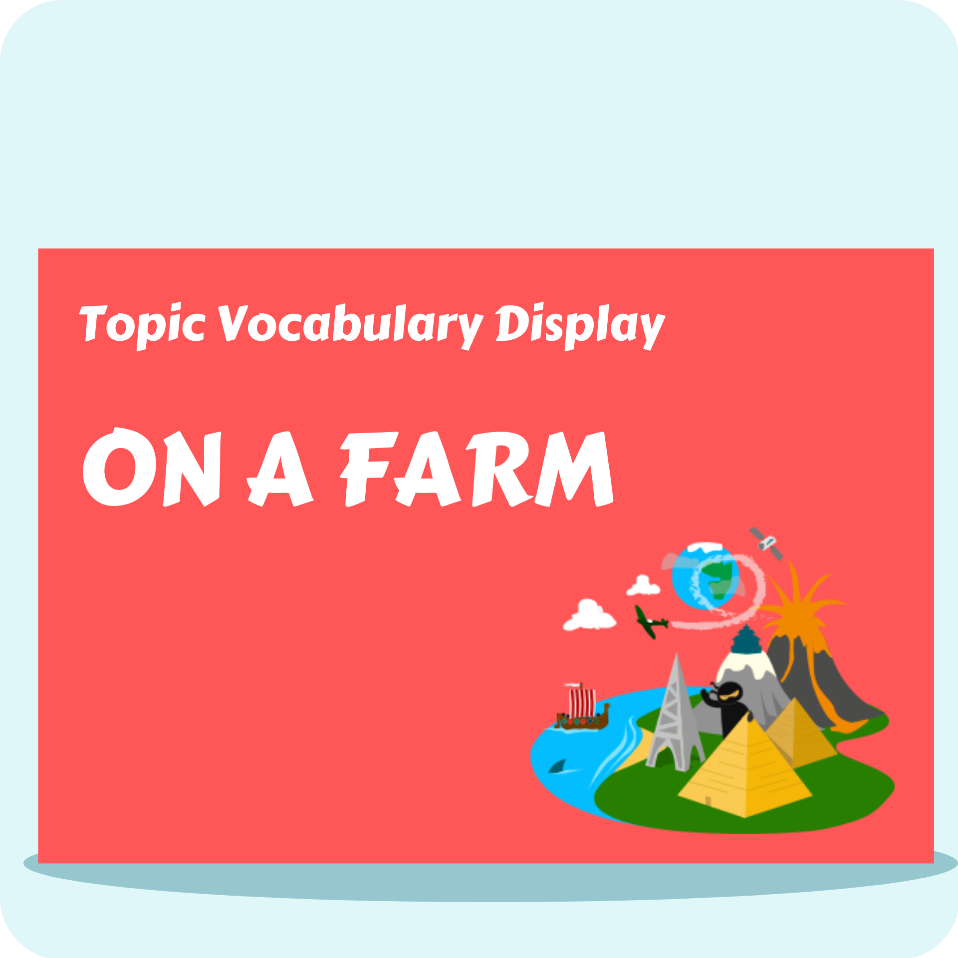 On a Farm Vocabulary Display Pack – Vocabulary Ninja