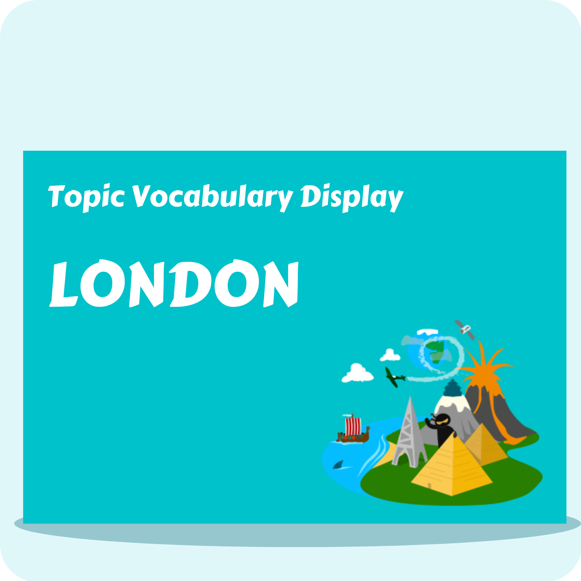 London Vocabulary Display Pack – Vocabulary Ninja