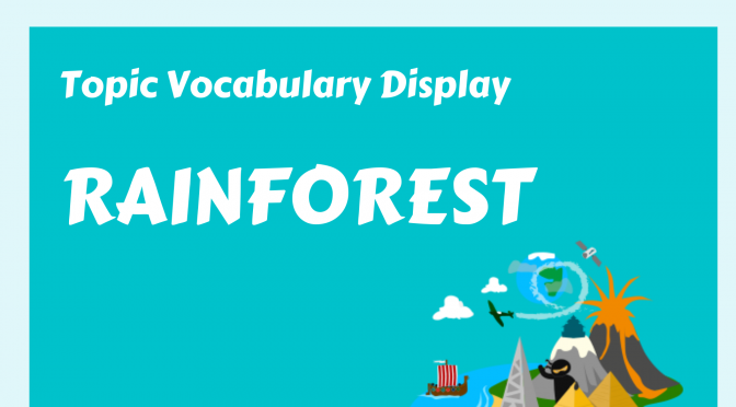Rainforest Vocabulary Display Pack | Vocabulary Ninja