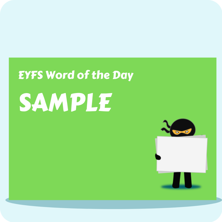 EYFS Word Of The Day – Vocabulary Ninja