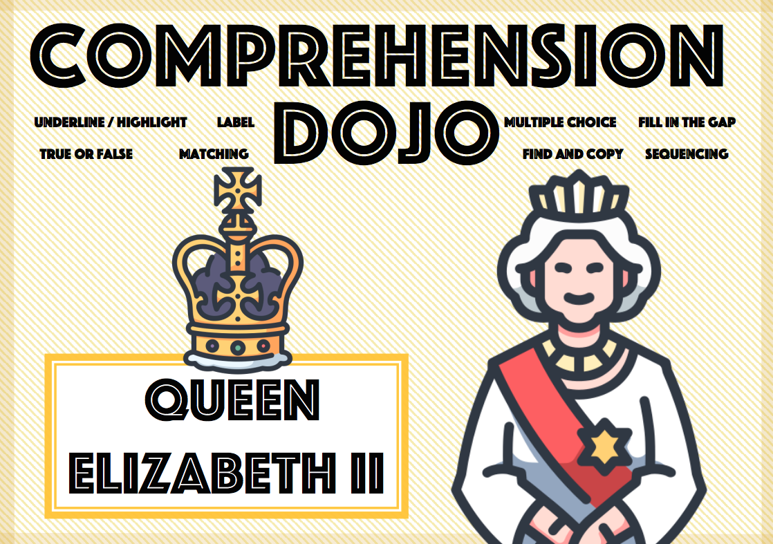 Queen Elizabeth II - Comprehension Dojo | Vocabulary Ninja