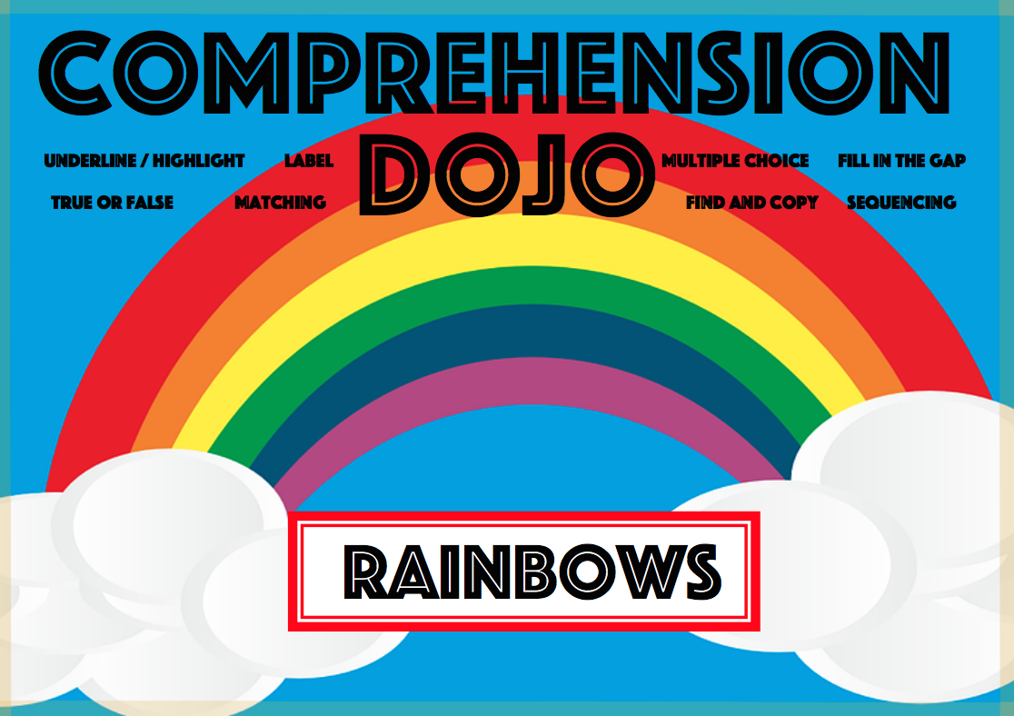 Rainbows - Comprehension Dojo | Vocabulary Ninja