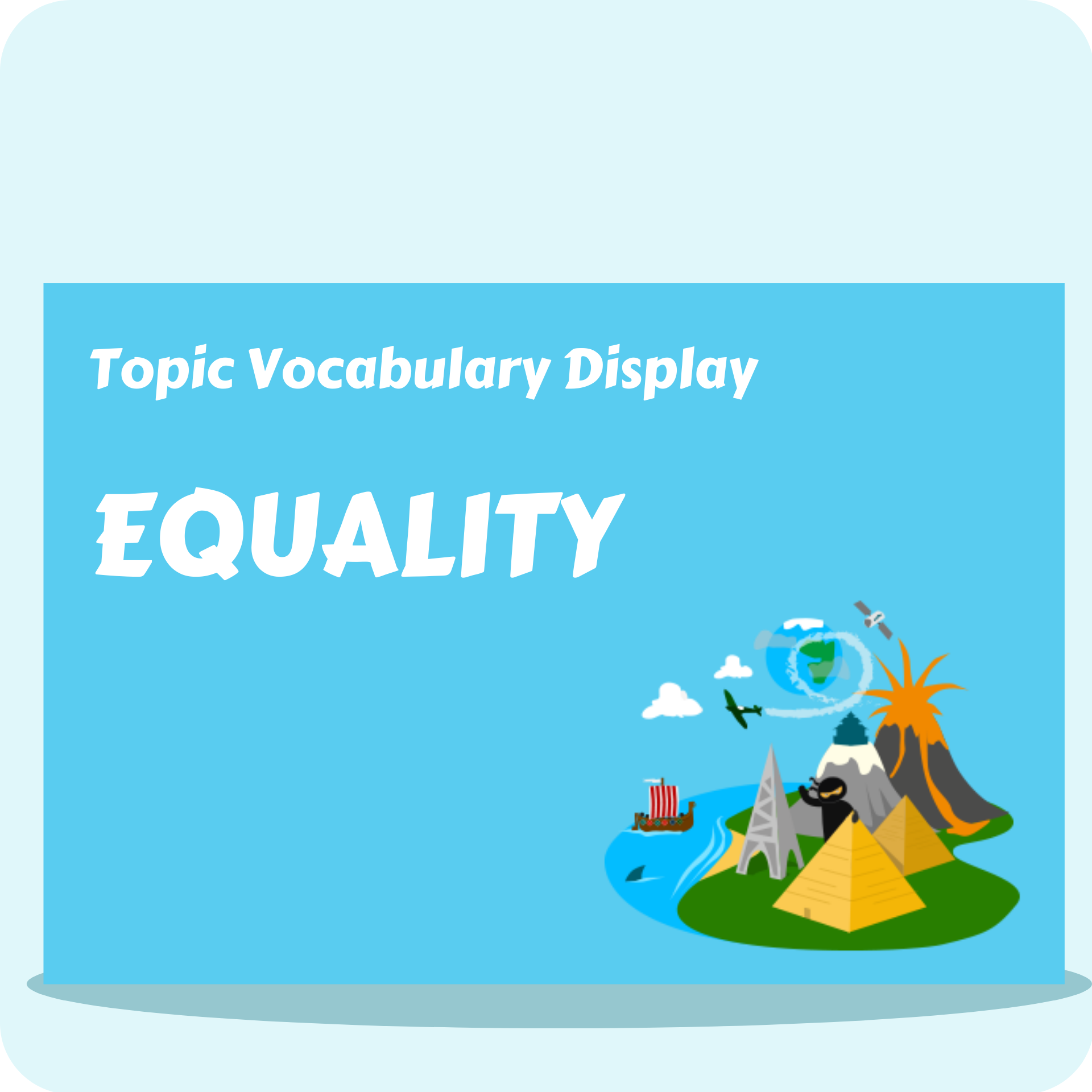 Equality Vocabulary Display Pack – Vocabulary Ninja