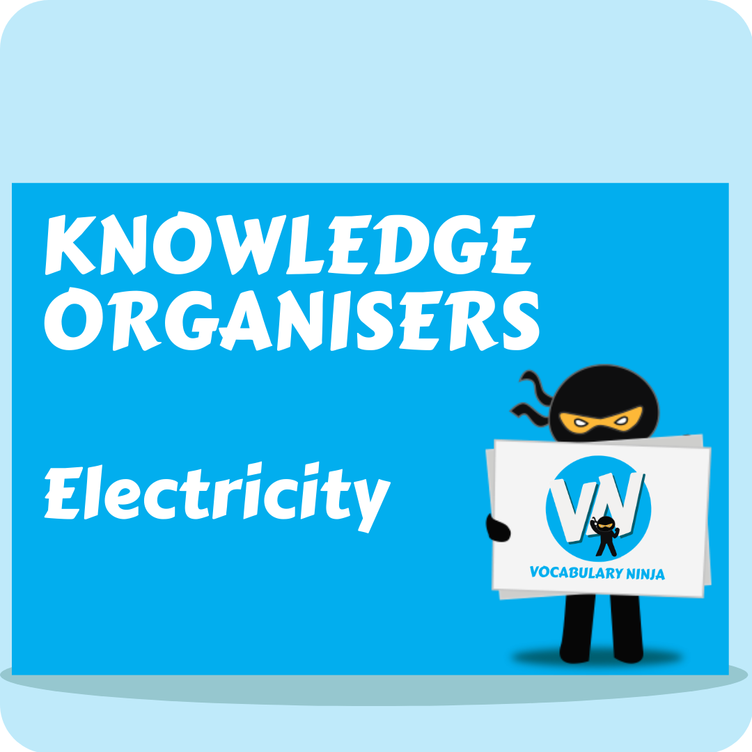 Electricity Knowledge Organiser – Vocabulary Ninja