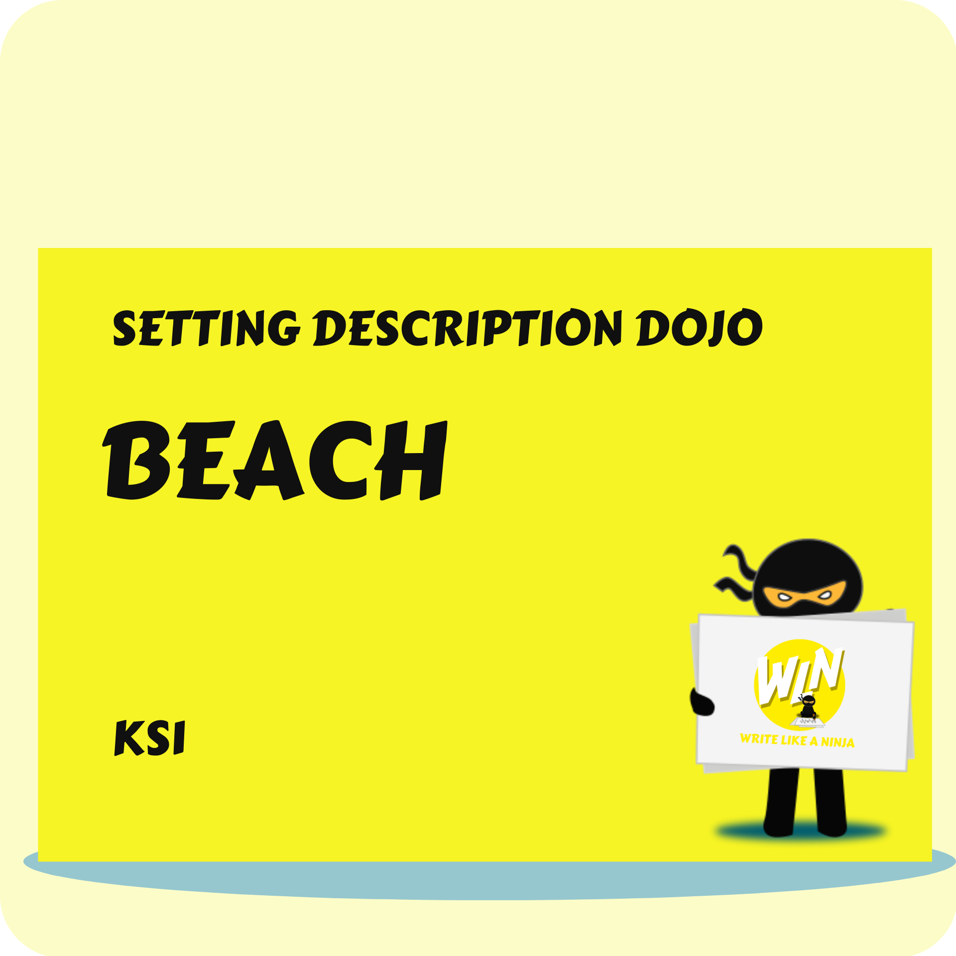 Beach – Setting Description Dojo KS1 – Vocabulary Ninja