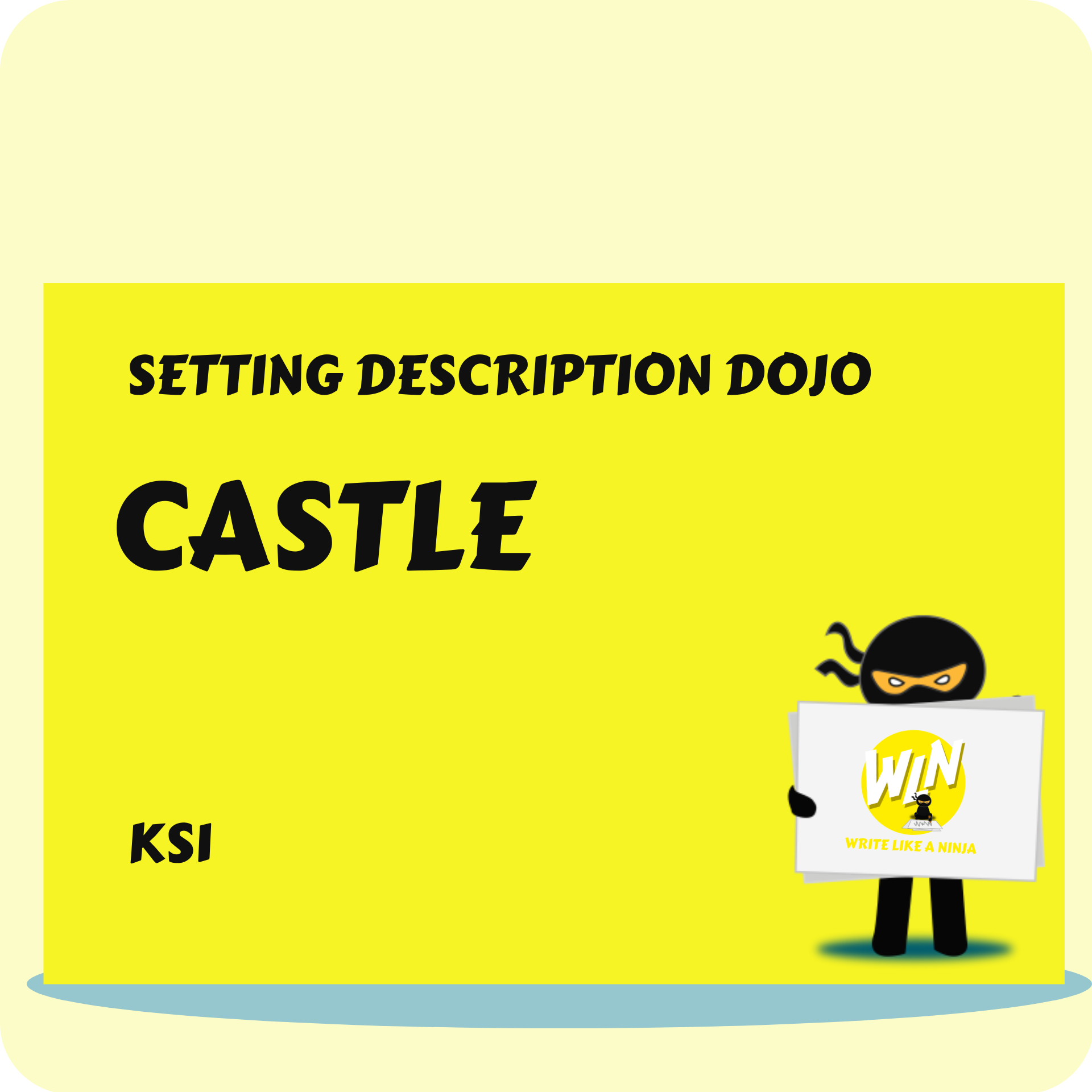 Castle Setting Description Dojo KS1 Vocabulary Ninja Castle Setting Description Dojo KS1 Vocabulary Ninja