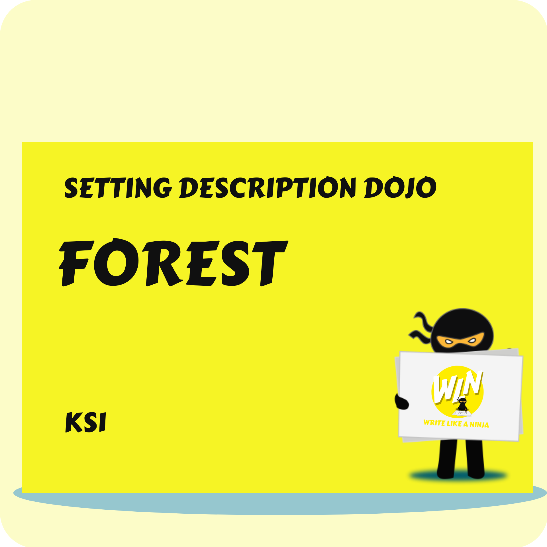 Forest – Setting Description Dojo KS1 – Vocabulary Ninja