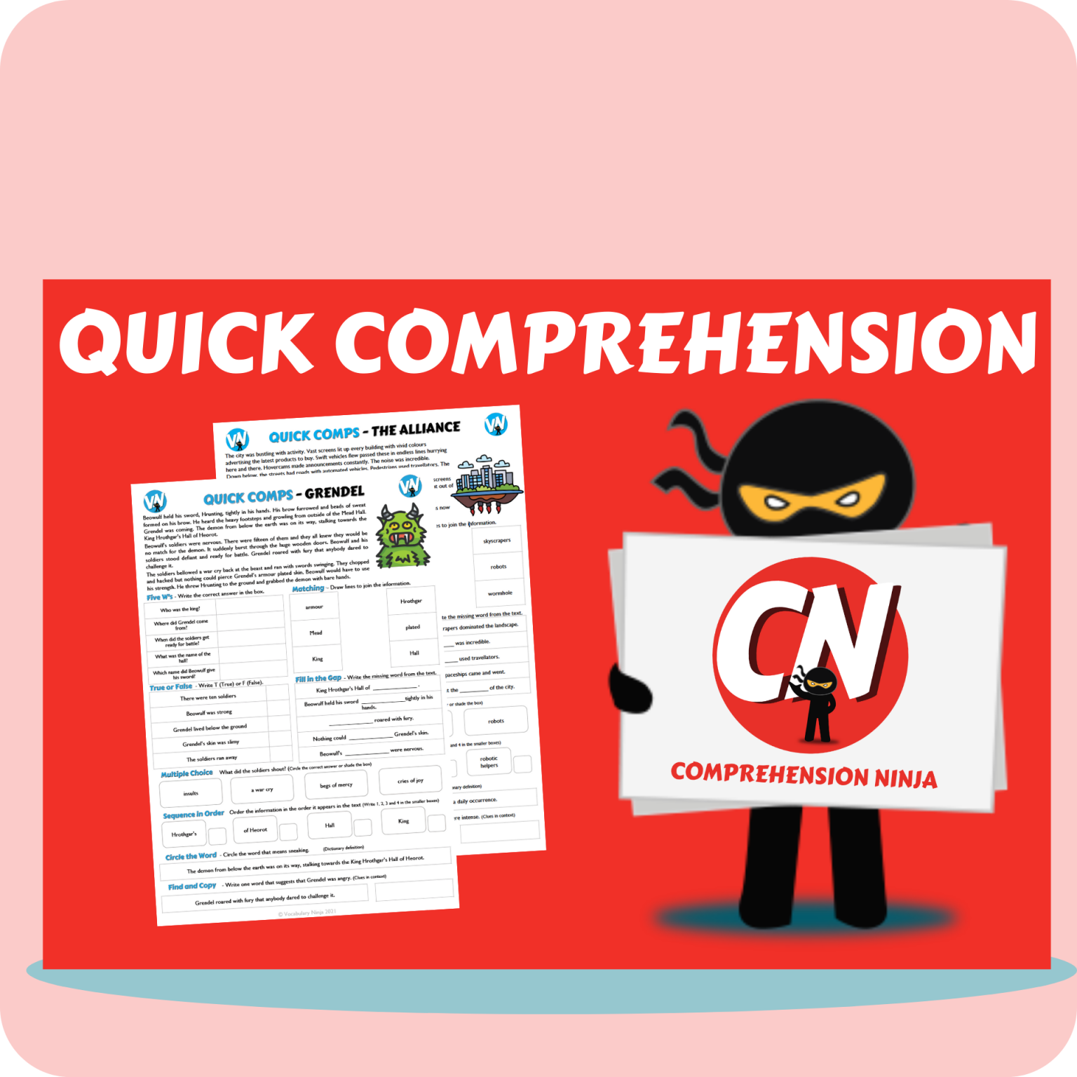 Comprehension Ninja – Vocabulary Ninja