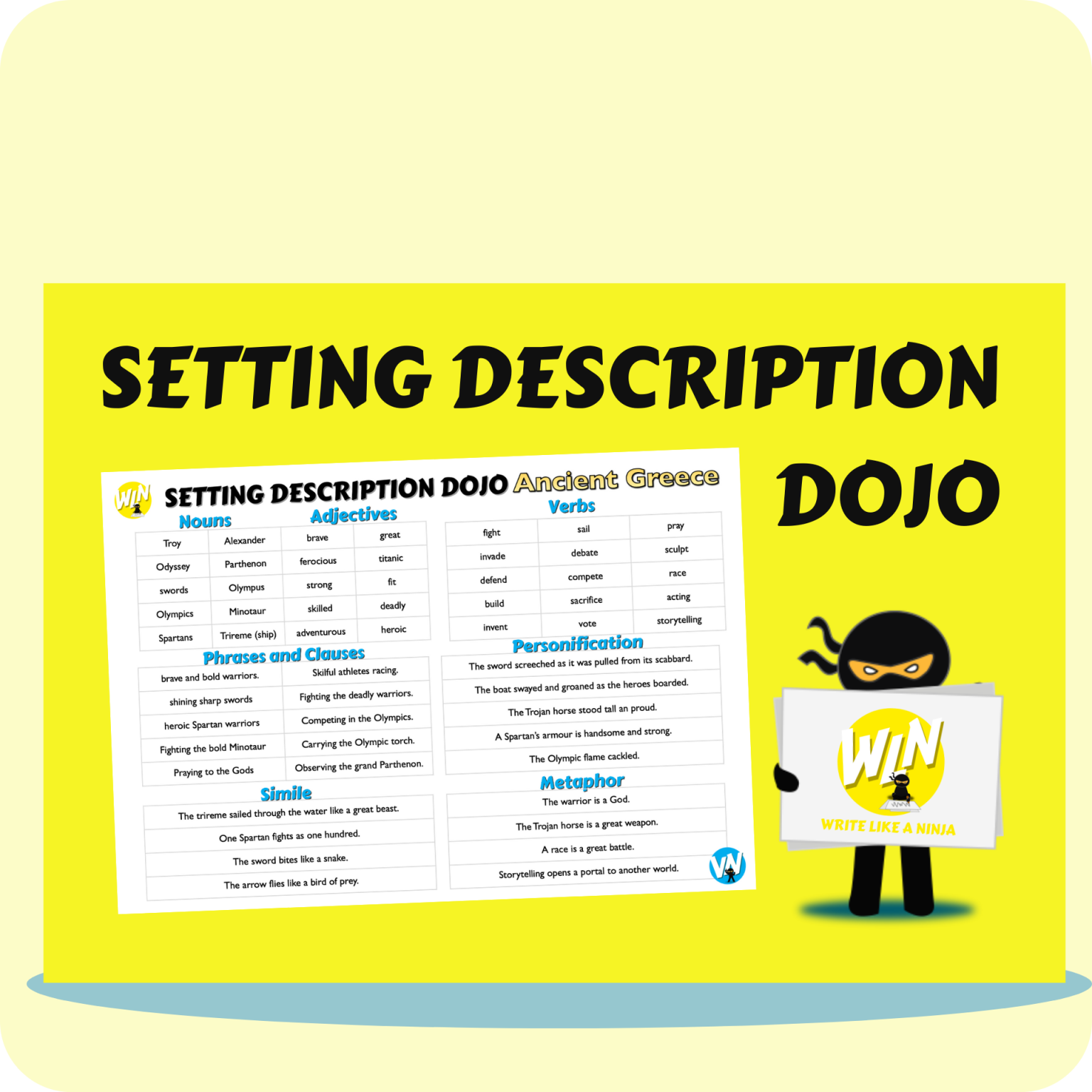 Write Like A Ninja – Vocabulary Ninja