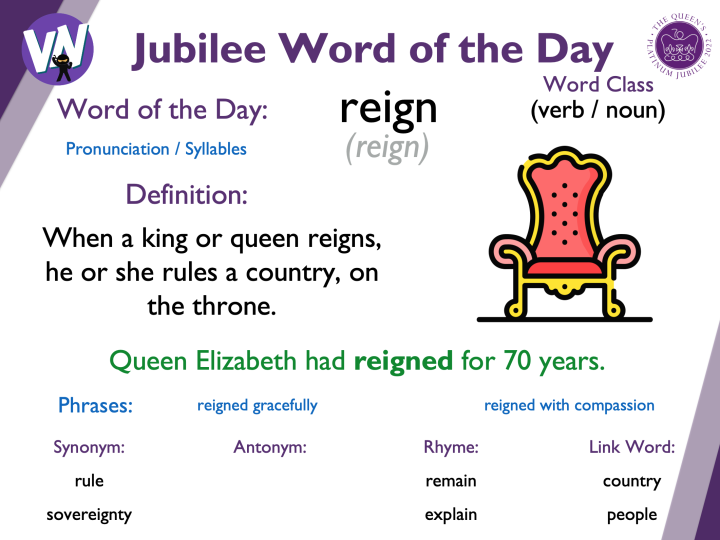 Tuesday’s Platinum Jubilee Word – Vocabulary Ninja