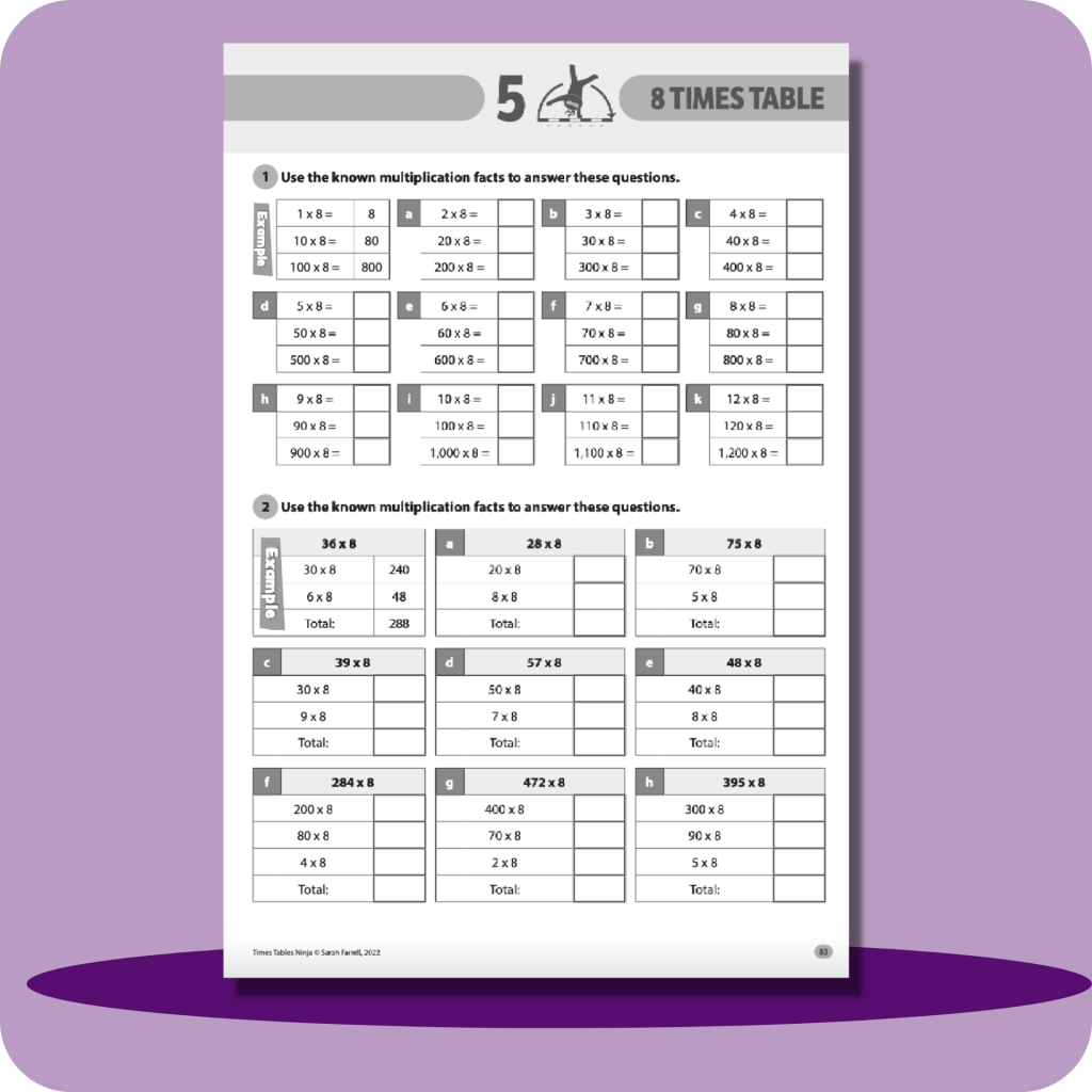 Times Tables Ninja – Vocabulary Ninja