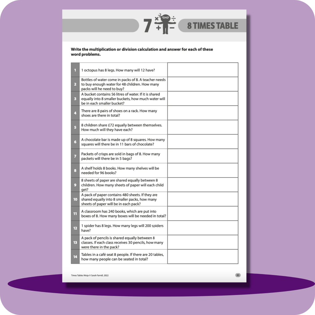 Times Tables Ninja – Vocabulary Ninja