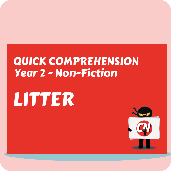 Quick Comprehension – Year 2 – Non-Fiction – Litter – Vocabulary Ninja
