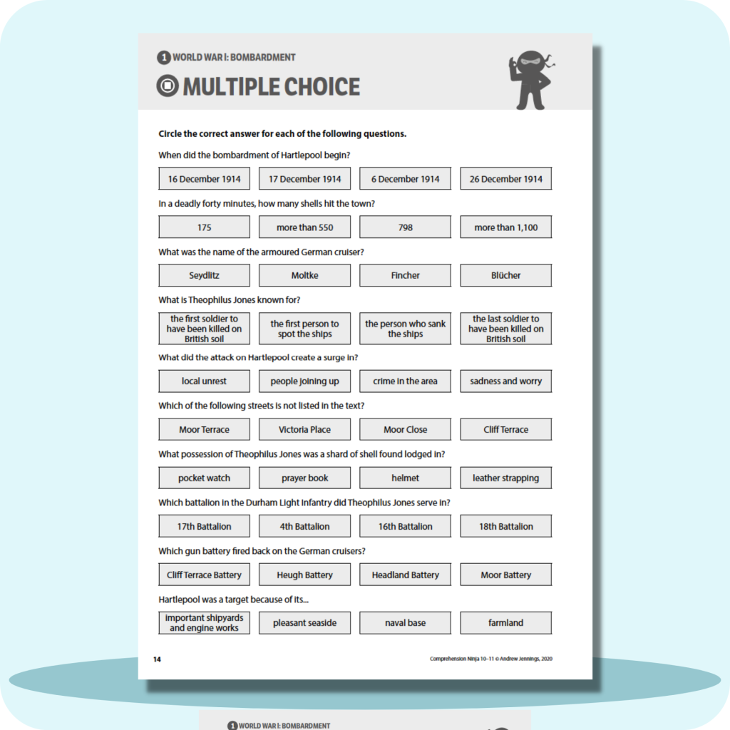 Comprehension Ninja - Non-Fiction | Vocabulary Ninja