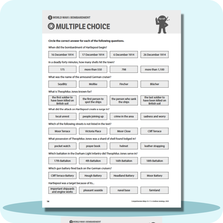 Comprehension Ninja – Non-Fiction – Vocabulary Ninja