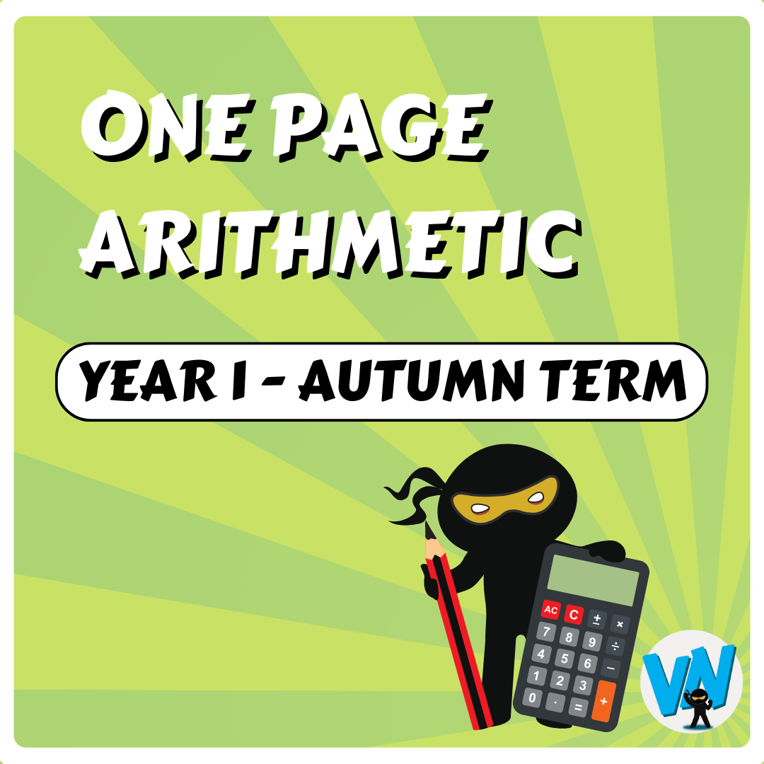 One Page Arithmetic – Year 1 – Autumn Term – Vocabulary Ninja