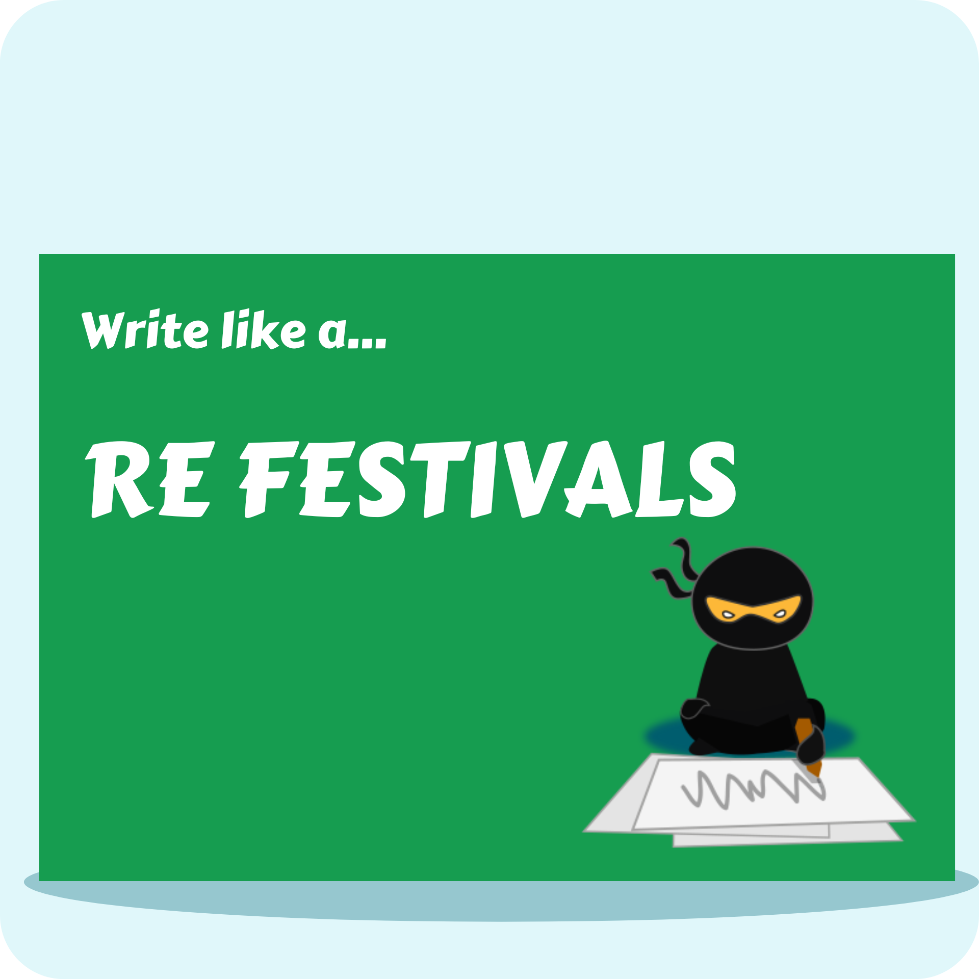 Write Like A…RE Festivals – Vocabulary Ninja