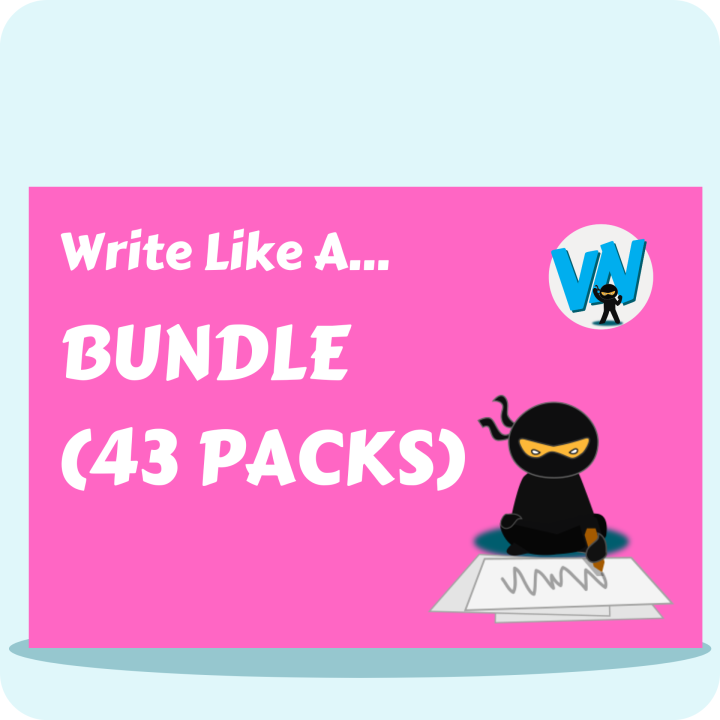 Write Like A…Bundle (43 Packs) – Vocabulary Ninja