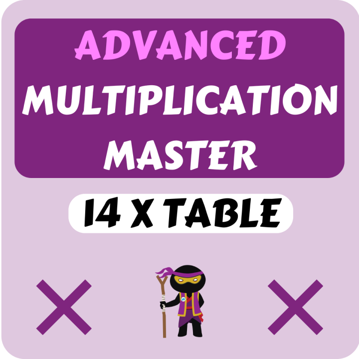Advanced Multiplication Master – x14 Table – Vocabulary Ninja