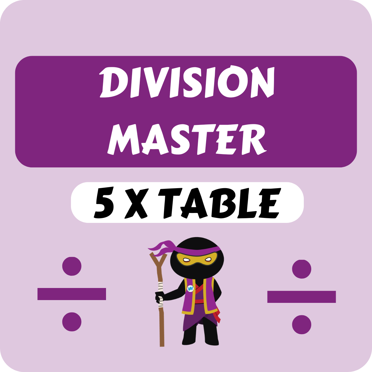 Division Master – x5 Table – Vocabulary Ninja