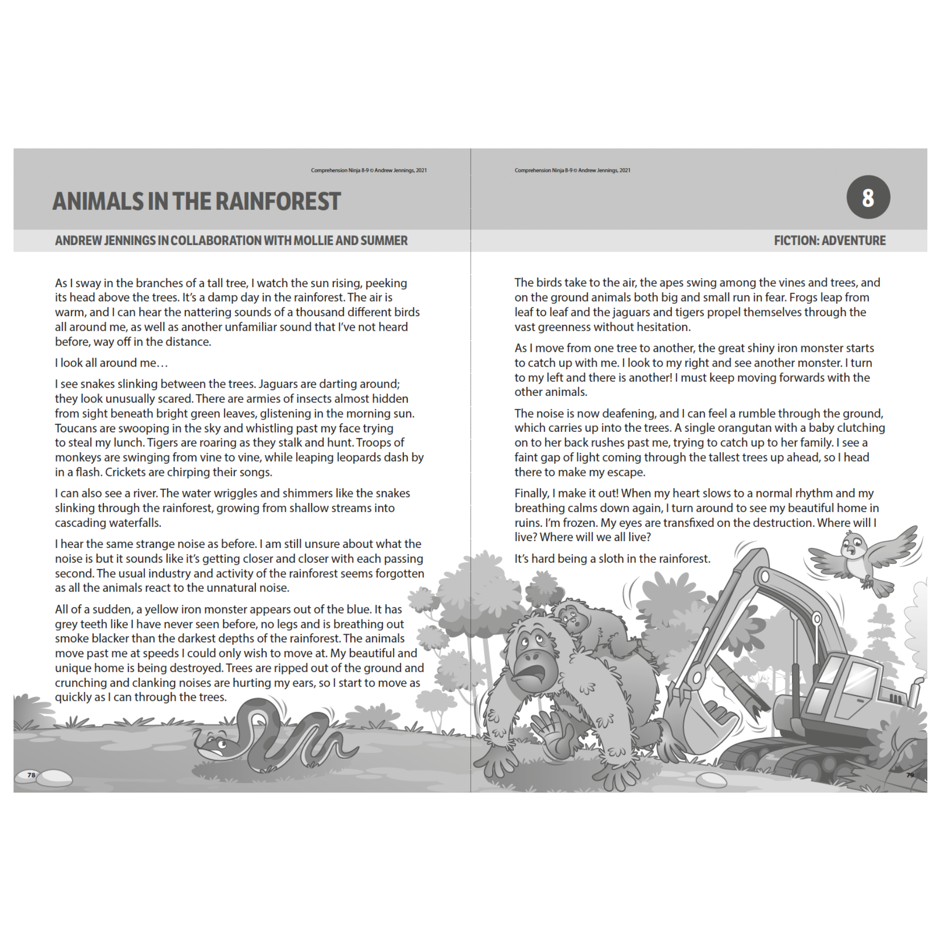 Comprehension Ninja – Fiction and Poetry Bundle – Vocabulary Ninja