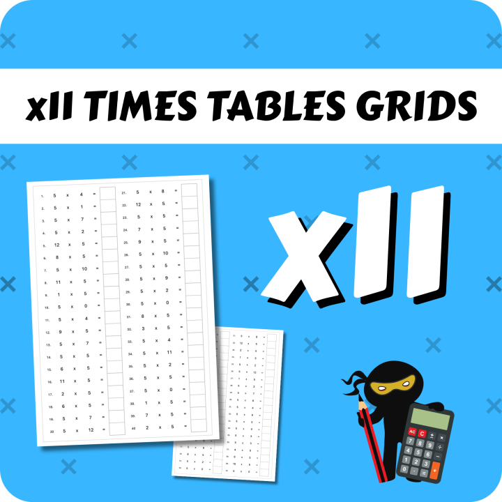 Times Table Grids x11 – Vocabulary Ninja