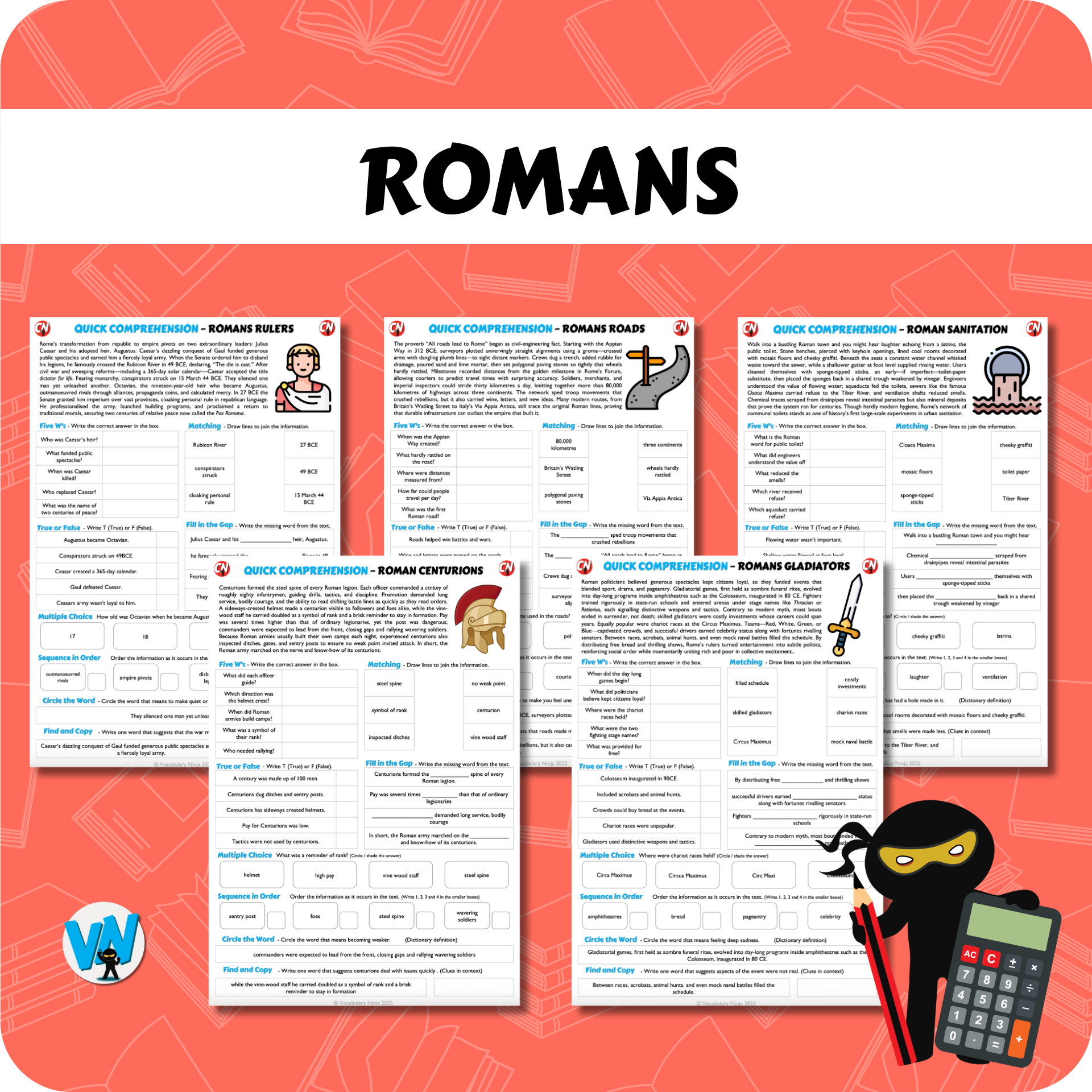 Quick Comprehension Topic Bundle – Y1 to Y6 Bundle (61 Topics ...