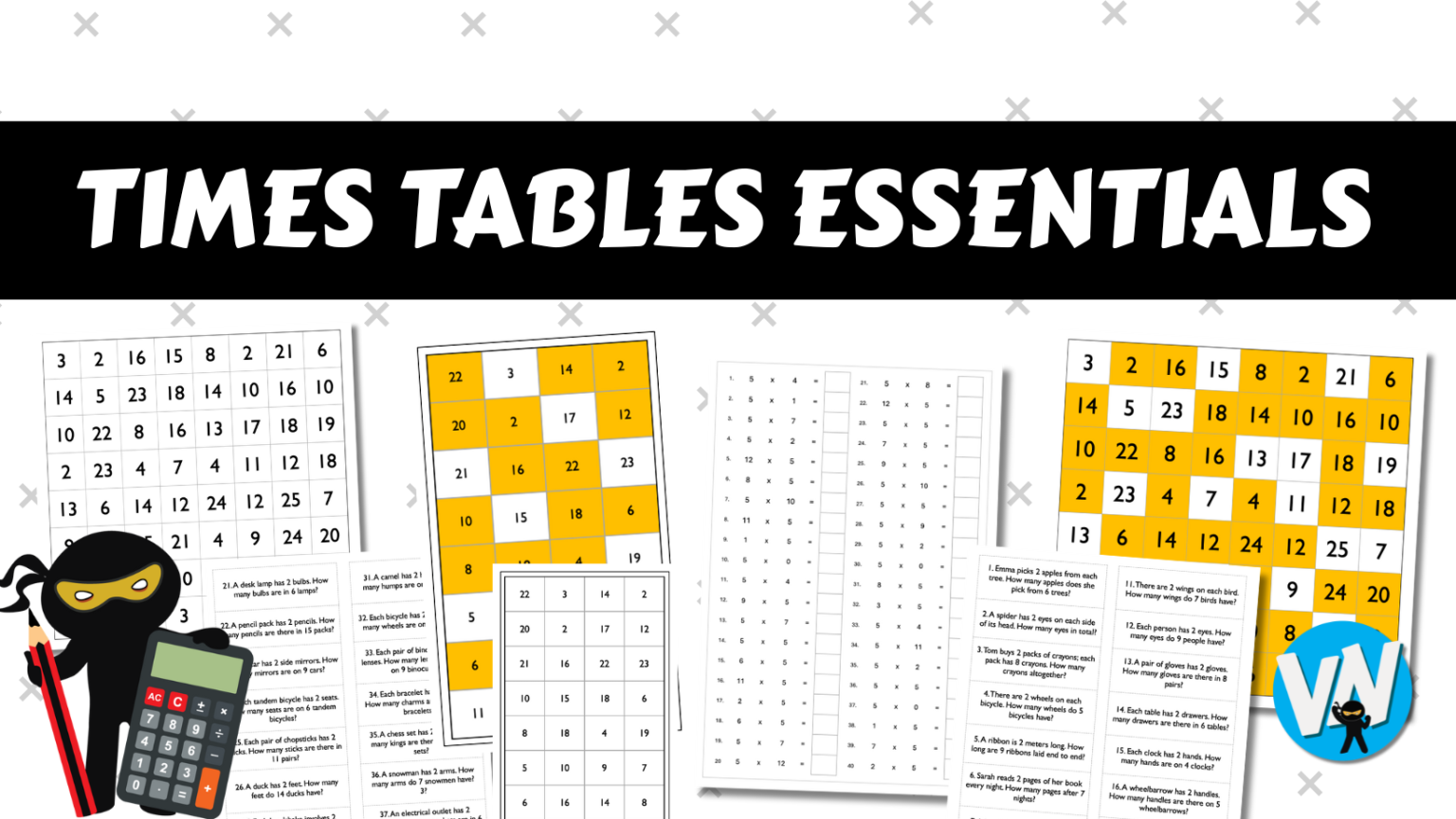 Times Tables Essentials – Vocabulary Ninja