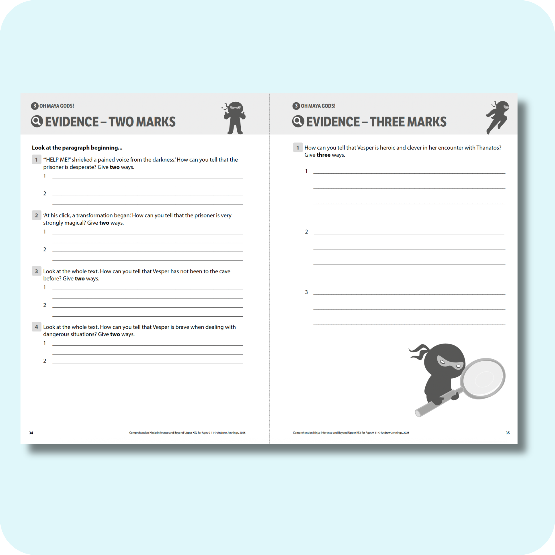 Comprehension Ninja Book: Inference & Beyond UKS2 – Vocabulary Ninja