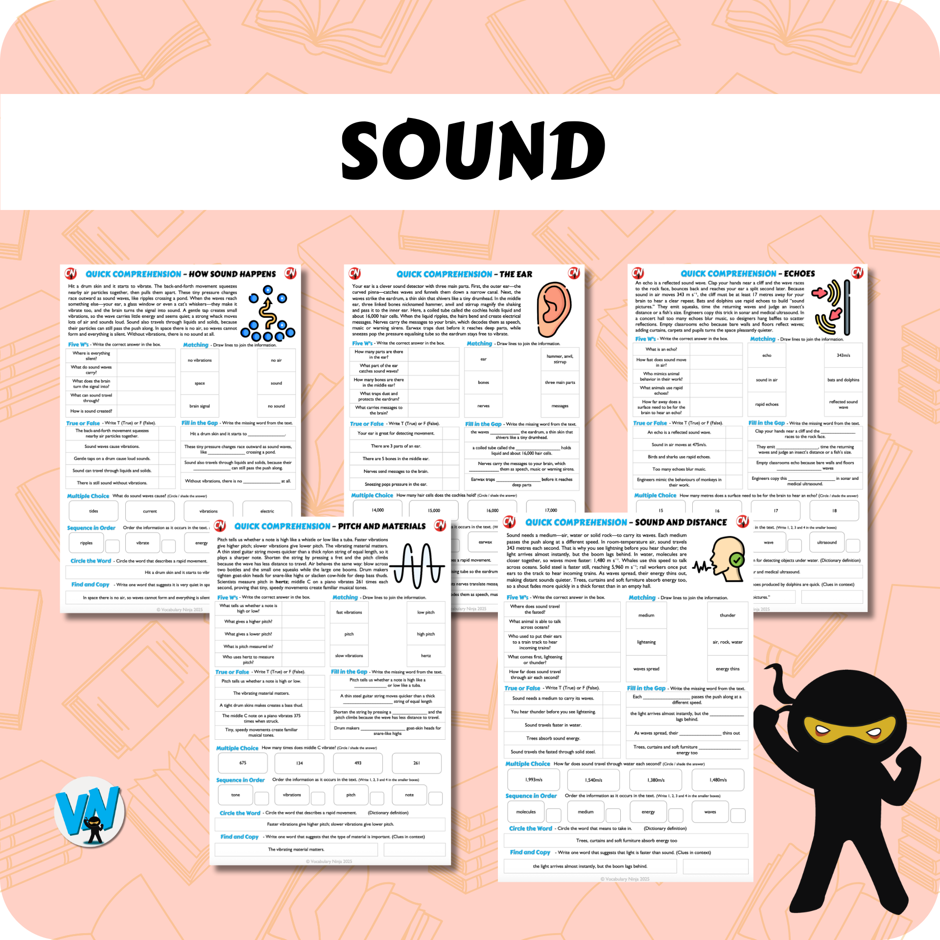 Quick Comprehension Topic Bundle – Y1 to Y6 Bundle (61 Topics ...
