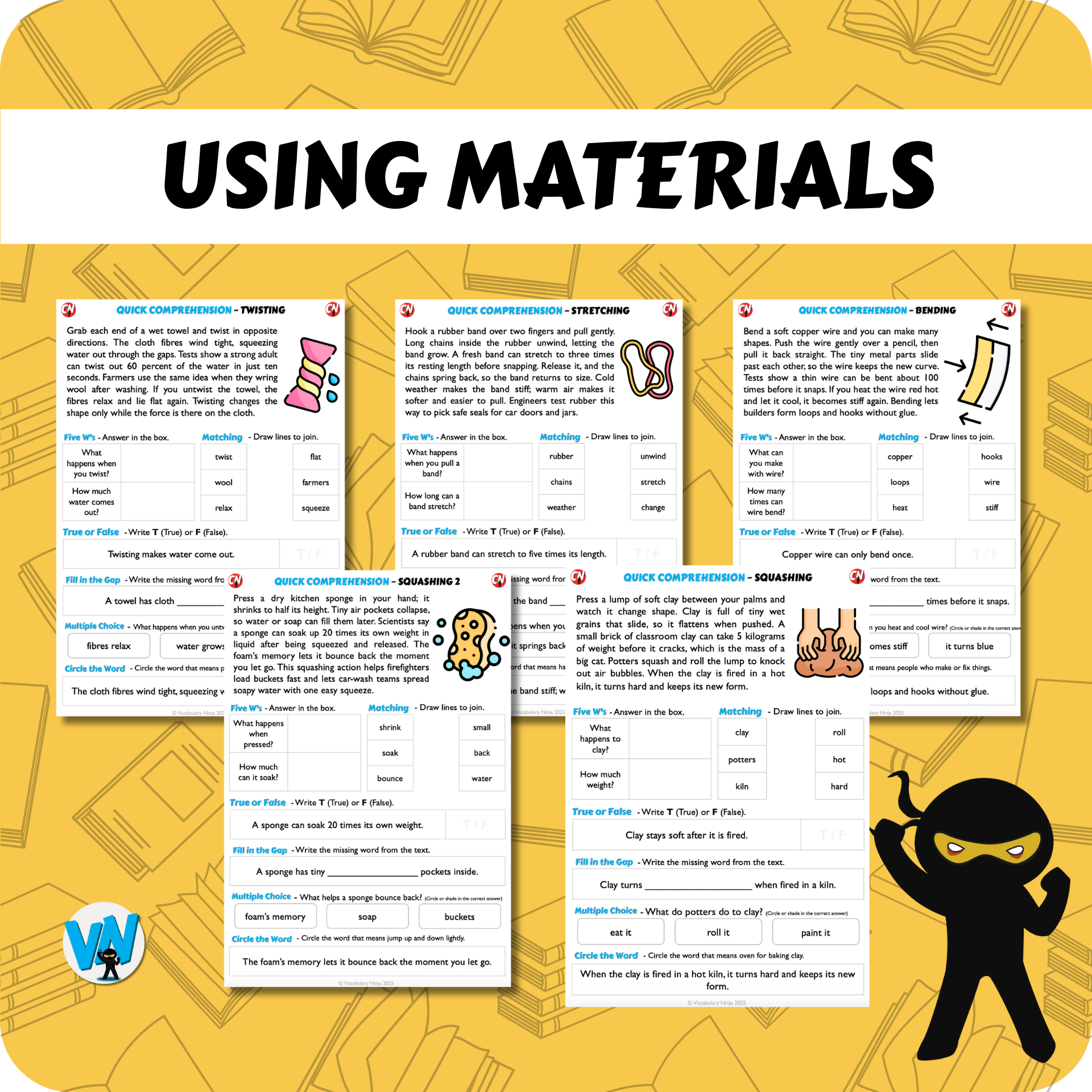 Quick Comprehension Topic Bundle – Y1 to Y6 Bundle (61 Topics ...