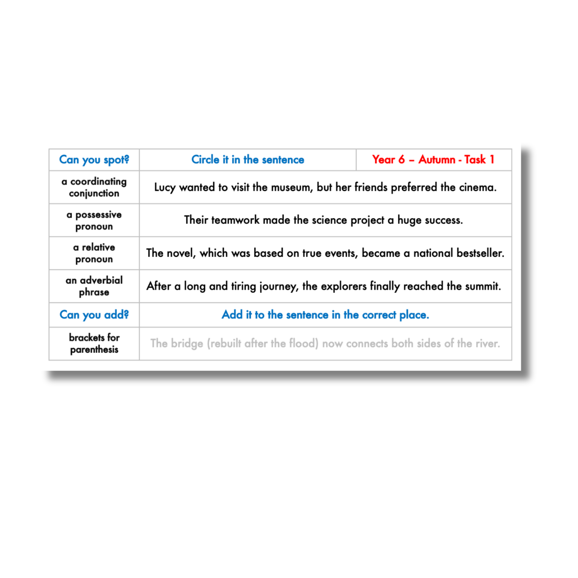 SPaG Spotter – Y6 Bundle – Vocabulary Ninja