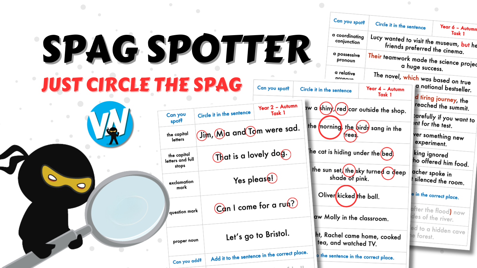 SPaG Spotter – Vocabulary Ninja