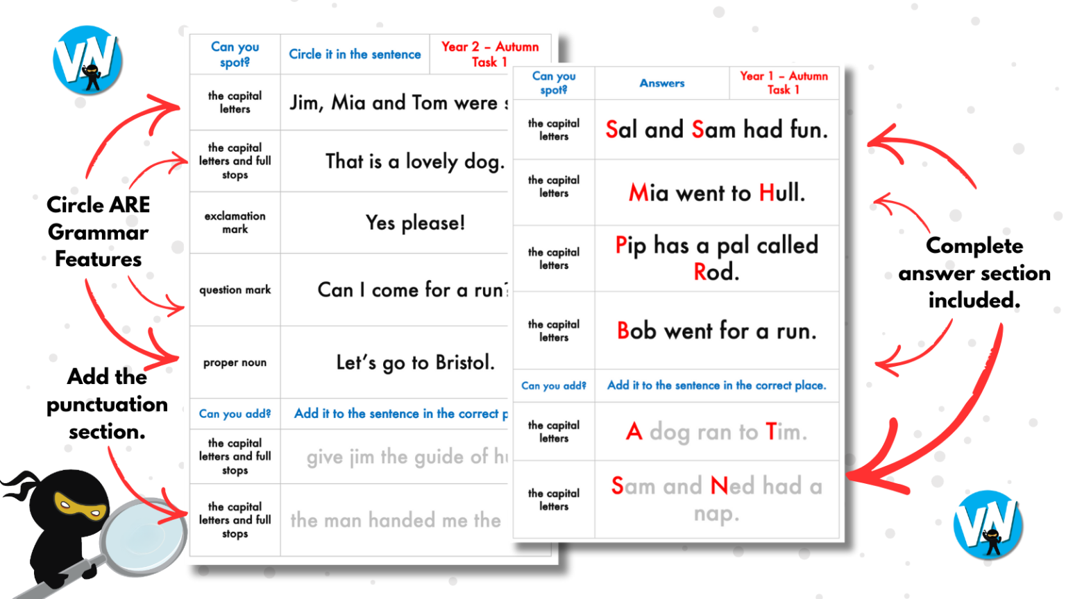 SPaG Spotter – Vocabulary Ninja